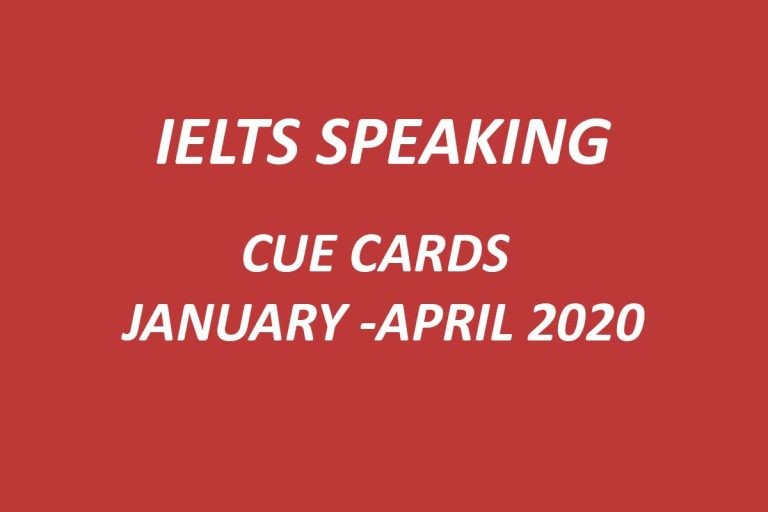 IELTS Speaking Cue Cards 2020 - Latest Questions & Topics- IELTS DON