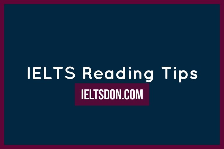 IELTS Reading Tips and Strategies - IELTS DON