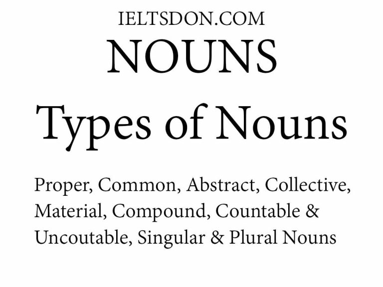 Nouns: Types of Noun with Examples. | English Grammar | - IELTS DON